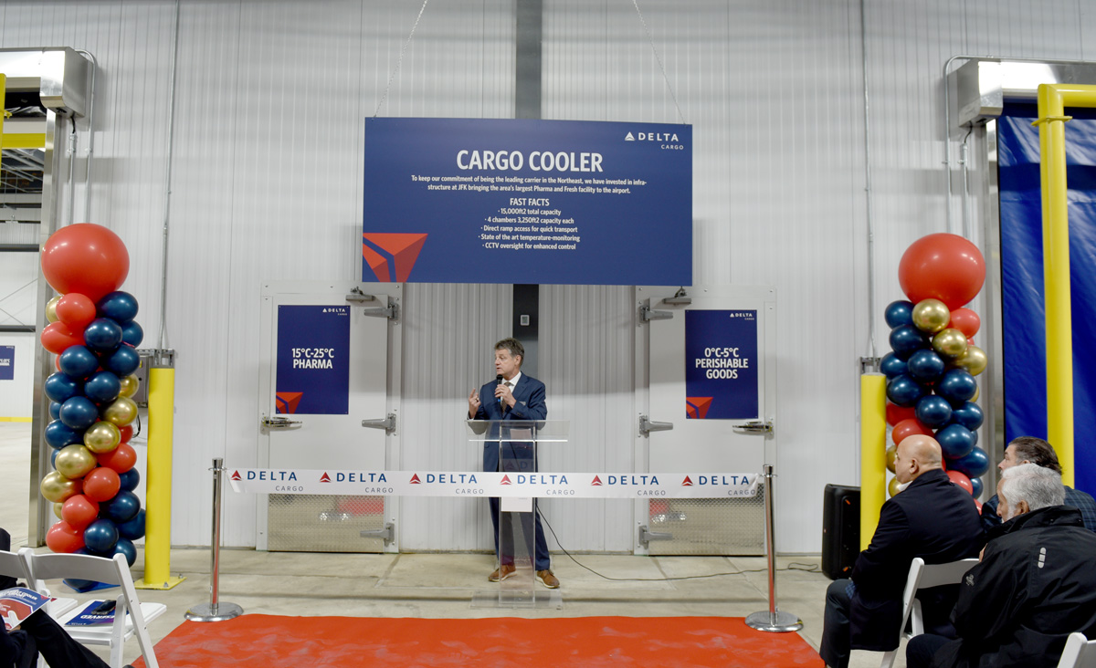 Delta Cargo Unveils Largest Cooler Facility at JFK Airport