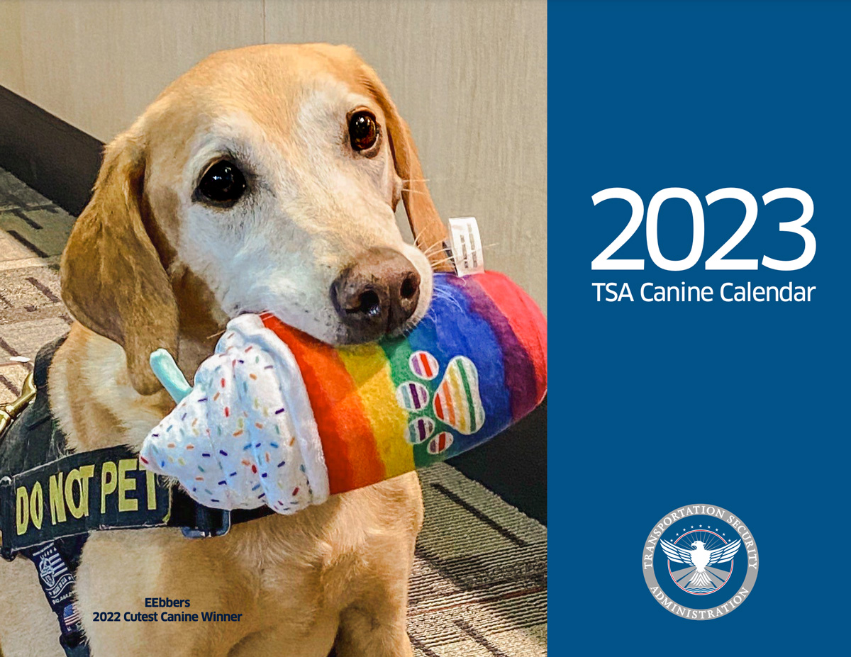 New York TSA Canines featured in New TSA K-9 Calendar